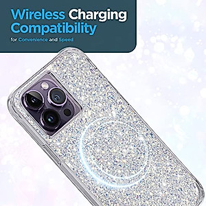 Case-Mate iPhone 14 Pro Max Case - Twinkle Stardust [10FT Drop Protection] [Wireless Charging Compatible] Luxury Cover with Cute Bling Sparkle for iPhone 14 Pro Max 6.7", Anti-Scratch, Shockproof
