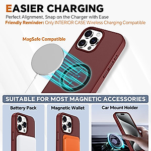 TUCCH Wallet Case for iPhone 15 Pro Max, [Removable] Stand RFID Blocking 4 Card Slots Wireless Charging Protective Case, 2-in-1 Detachable PU Leather Folio Compatible with iPhone 15 Pro Max, Dark Red