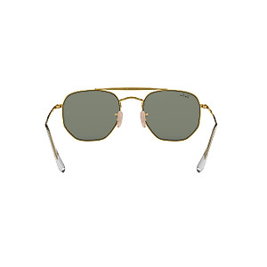 Ray-Ban RB3648 The Marshal Square Sunglasses, Gold/Green, 54 mm