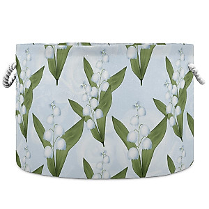 Lilies Valley Large Storage Basket for Toys Storage Bin Box Kids Laundry Hamper for Nursery Clothes, Toys, Books, Home Decor