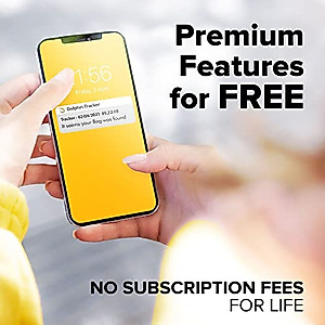 Dolphin Smart Tracker, Android and iOS Compatible, Alternative to GPS Tracker for Locating Valuables Within Approximate Distance, Bluetooth Luggage Tracker and Key Finder, 2 Pieces, Black - tag8