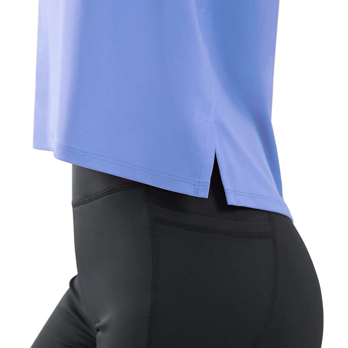 Workout Tops for Women Crop Sleeveless Workout Shirts for Women Athletic Running Yoga Tank Top for Women Blue