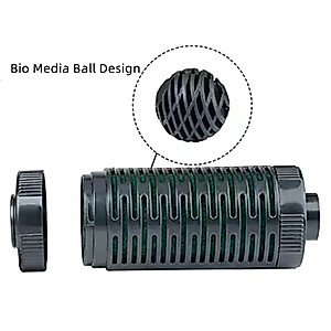 EmmaWu 50 GPH Mini Aquarium Internal Filter (Up to 20 Gal) for Small Fish Turtle Reptile Tank (50 GPH)