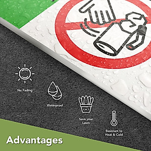 2 PC Please Do Not Litter Sign - 14x10 Coroplast Double Sided No Dumping Signs - No Littering Sign Outdoor - No Dumping Signs Private Property