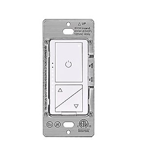BESTTEN Super Slim Digital Led Dimmer Switch with Air Gap Power Cut Off Switch, MCU Smart-chip Technology and 3 Button Control, Single Pole or 3 Way Dimmer Light Switch, ETL Listed, Snow White