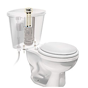 INVENOL Dual Push Toilet Flush Button Toilet Tank Black Colour Button Round Shape Toilet Push Buttons Bathroom Accessories (for 3.8cm to 4.6cm)