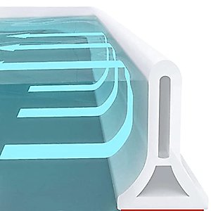 39 Inch Shower Dam Water Stopper, Collapsible Corner Water Strip Dam, Threshold Water Dam Barrier, Silicone Bathroom Water Blocker and Retention System