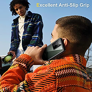 Humixx for Samsung Galaxy S23 Ultra Case,Waterproof Built-in Lens, Screen Protector[Full-Body Shockproof][12FT Military Drop Proof][Dustproof][IP68 Underwater] Protective Phone Case 5G 6.8”-Black