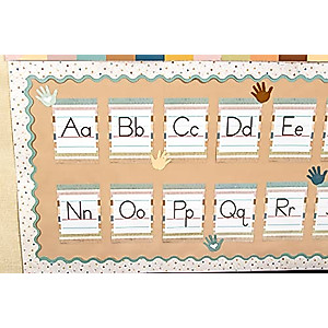 Teacher Created Resources Everyone is Welcome Dots Scalloped Border Trim (TCR7158)