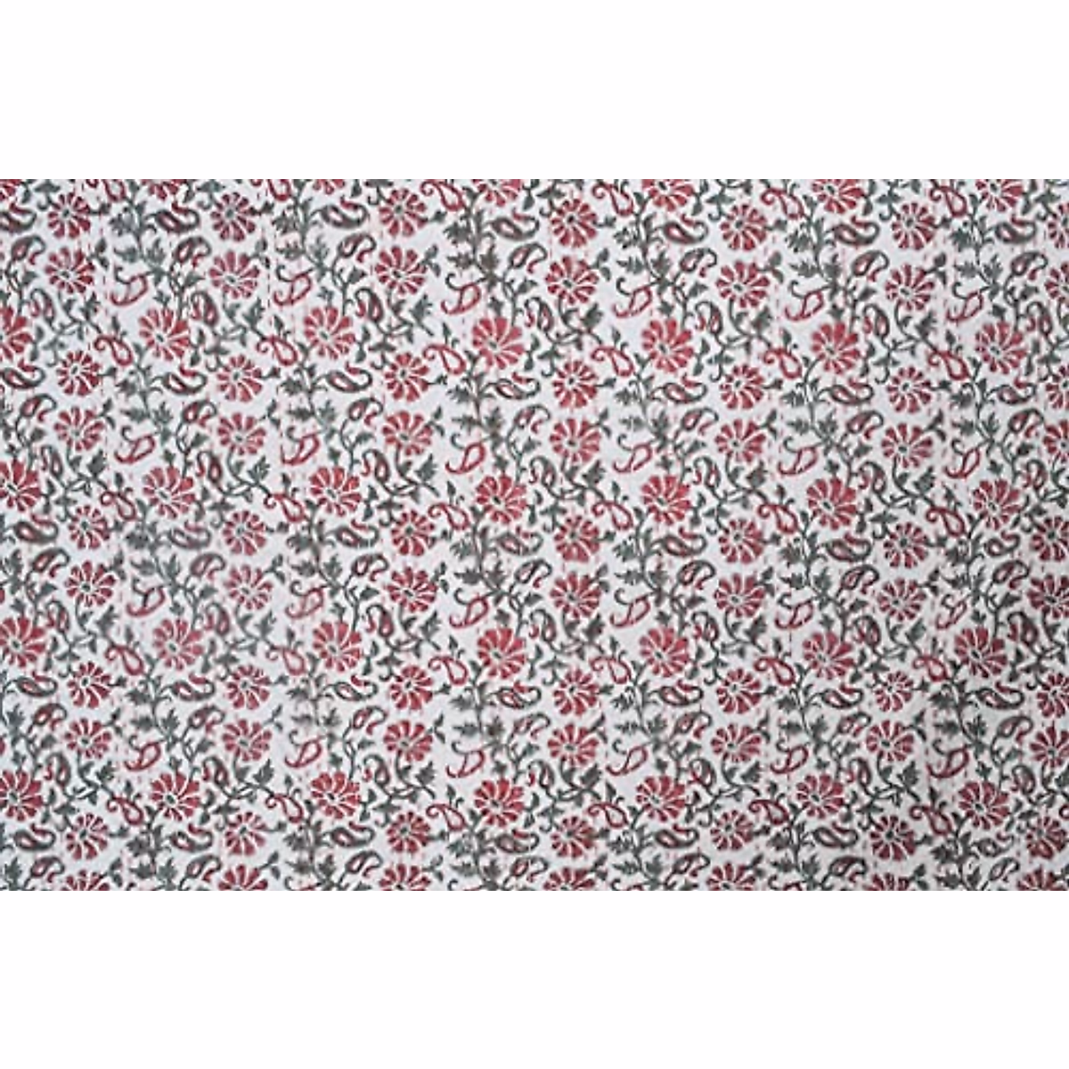 Maviss Homes Indian Traditional Handmade Patchwork Printed Cotton Super Soft Kantha Quilt Blanket | Throw Bedspread Blanket | Bedroom Décor Throw Quilt |Home Décor; Multicolour