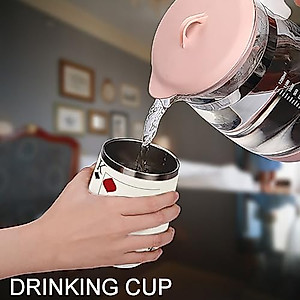 OPTKSNCU 304 Stainless Steel Insulated Cup with Lid, Spades K Poker Print Durable, And Easy to Clean – Ideal for Home, Office, And Gift Giving