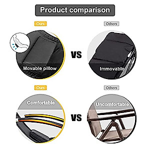 Outdoor Lounge Chair, New Zero Gravity Chair, Foldable Outdoor Chaise Lounge 2 Pack, 2021 Technological Innovation - A Combination of Recliner & Rocking Chairs