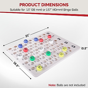 MR CHIPS Professional Bingo Game Master Board for Ping Pong Balls