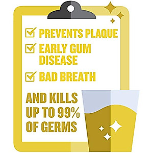 Listerine Original Oral Care Antiseptic Mouthwash with Germ-Killing Formula to Fight Bad Breath, Plaque and Gingivitis, 500 mL (Pack of 2)