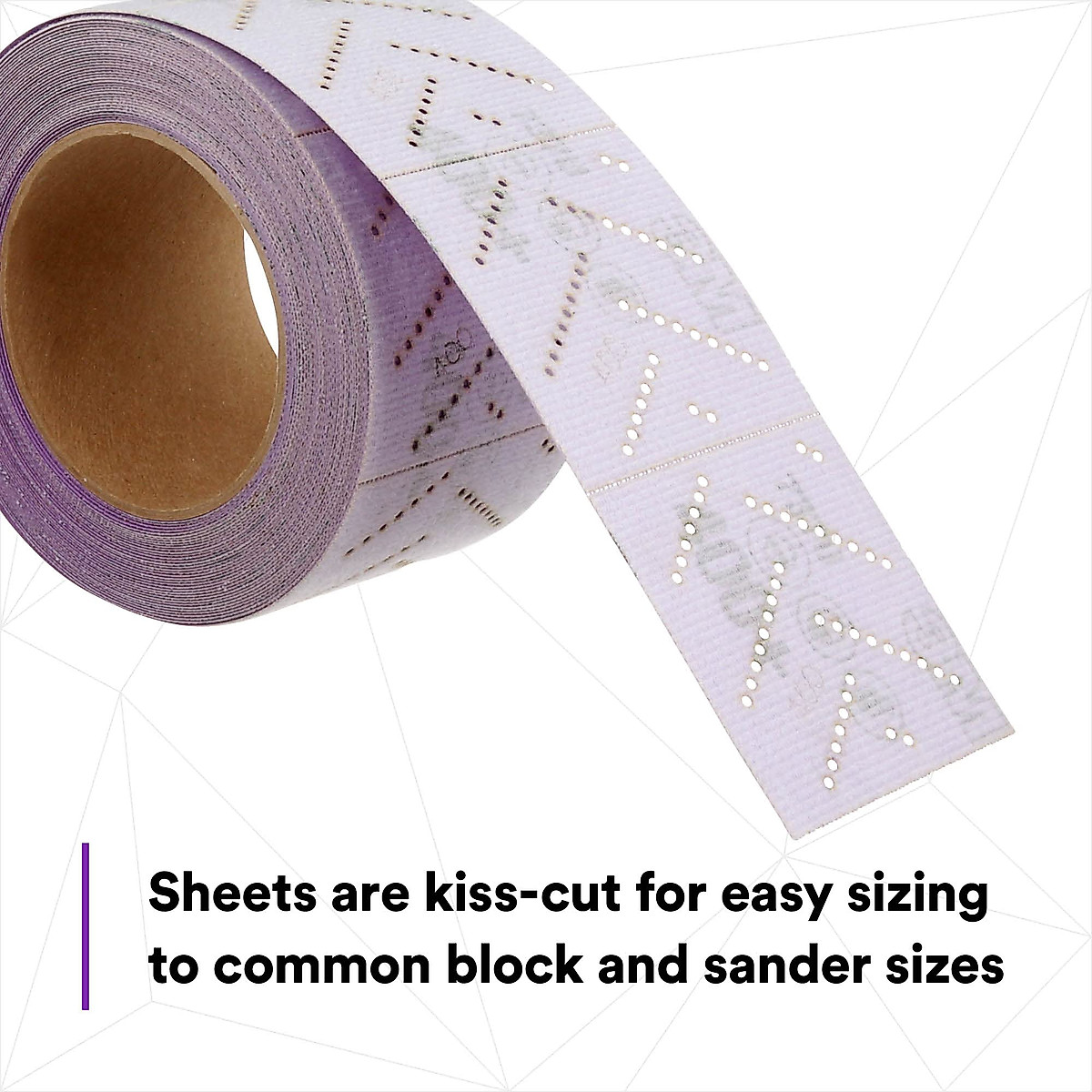 3M Cubitron II Hookit Abrasive Sheet Roll, 34450, Multi-Hole, 70 mm x 12 m, 400+ Grade, Automotive Sanding Roll Sandpaper for Coating Removal, Body Repair, Auto Sanding
