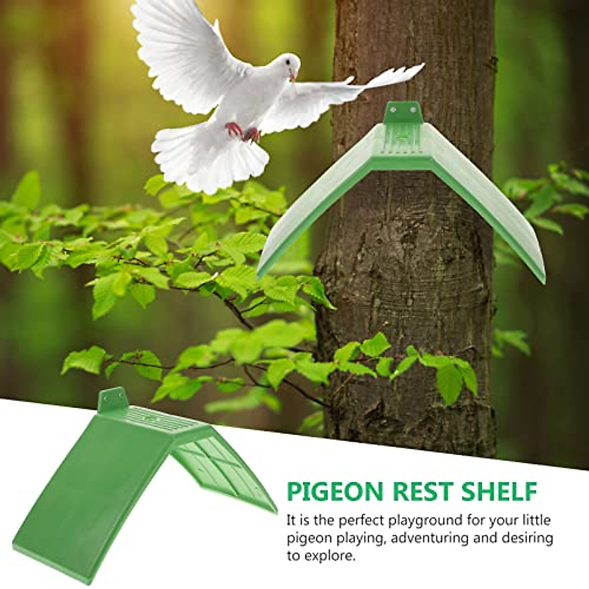 Yardwe 20pcs Plastic Pigeon Rest Stand Bird Perches Bird Dwelling Stand Frame for Bird Supplies Random Color