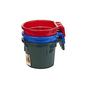 Fence Feed Bucket - Little Giant - 8 Quart Hook Over Feed Pail (Blue) (Item No. CPHBLUE)