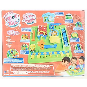 TOMY Games Screwball Scramble Marble Run Game for Kids - Timed Marble Maze Kids Games - Cooperative Board Games for Family Game Night - 1-4 Players - Ages 5 Years and Up