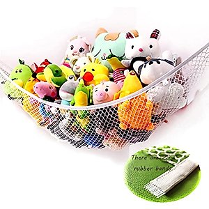 Stuffed Animal Net or Hammock, Toy Hammock, Teddy Bear Hammock, There Are 25 RUBBER BANDS in The Elastic of Our Stuffed Animal Storage Net! (X-Large) XWGJ