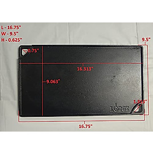 Lodge LDP3 Reversible Grill/Griddle, 9.5-inch x 16.75-inch