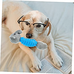 NOLITOY 2pcs Pet Toy Dog Grinding Toys Dog Molar Plaything Animal Dog Chew Toy Dog Dental Toys Dog Sound Toys Teething Toys for Puppies Outside Toys Soft Toy Plush Cartoon Dog Pet Supplies