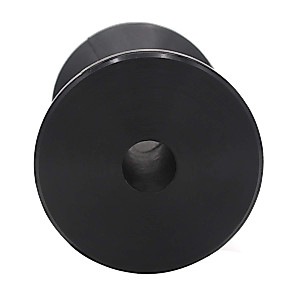 GHmarine 4 Inch Width Boat Trailer Black Molded Rubber Spool Roller - 5/8” Hole