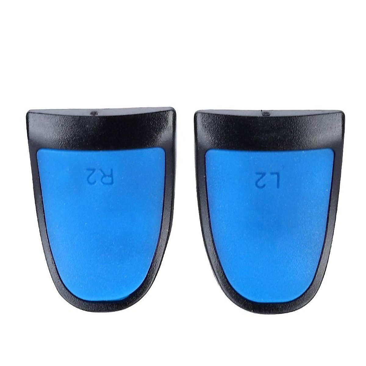 Dancal L2 R2 Controller Extenders Buttons Extension Trigger Soft Touch Extended Grips for PS4 (Blue)