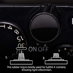 Soft Shutter Release Button (2 Pack/Black) high-end Pure Copper Camera Shutter Button