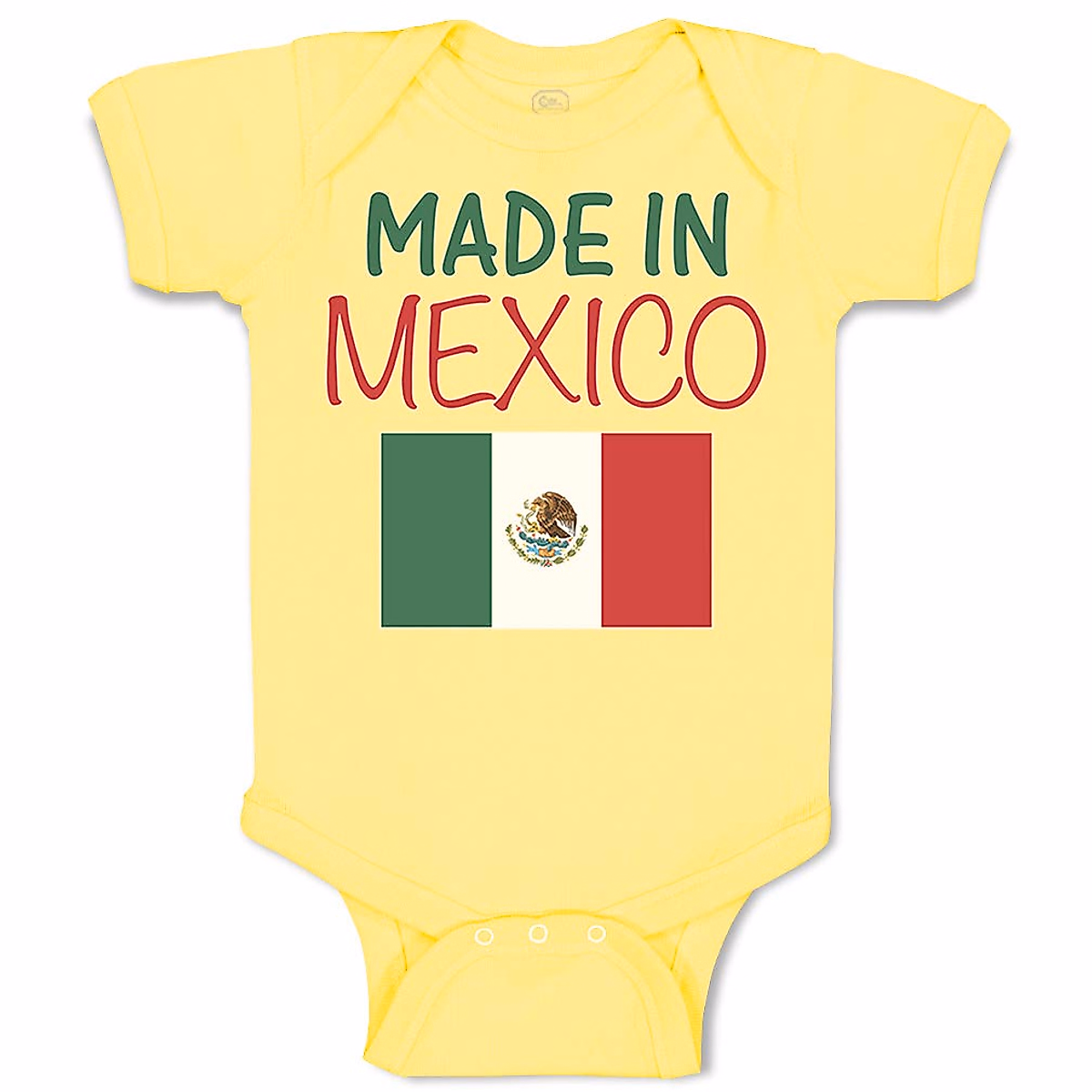 Cute Rascals Baby Bodysuit Made in Mexico Funny Style C Boy & Girl Baby Clothes Funny Cotton Yellow Design Only Newborn