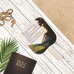 Swanson Christian Products Church Fans - Hand Held Parlor Fans for Adults - Hand Fans for Church Services - 23rd Psalm (KJV) - Pack of 25