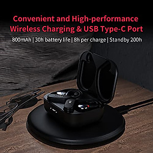 FiiO UTWS5 Amplifier Bluetooth Earbuds Hook Wireless 96kHz/24bit High Resolution Bluetooth 5.2 Standard MMCX 30hrs Battery Life IPX4