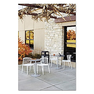 Safco Products 2490SL Entourage Table Base (Top Sold Separately), Silver