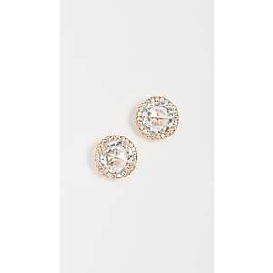 kate spade new york Bright Ideas Pave Halo Gold Stud Earrings