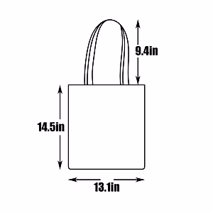 Cute Canvas Tote Bag for Women with Dog Design, Reusable Book Tote Lightweight Shopping Bag for Work Picnic Beach