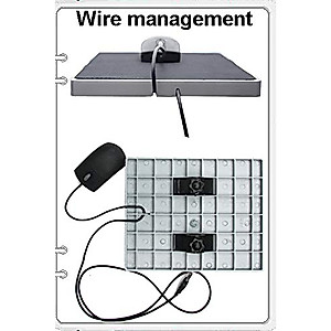 Sunter98 Multifunctoinal Full Motion Desk Edge/Table Side/Chair Leg Clamping Keyboard Tray Holder Laptop Desk Tablet Holder +Mouse Pad