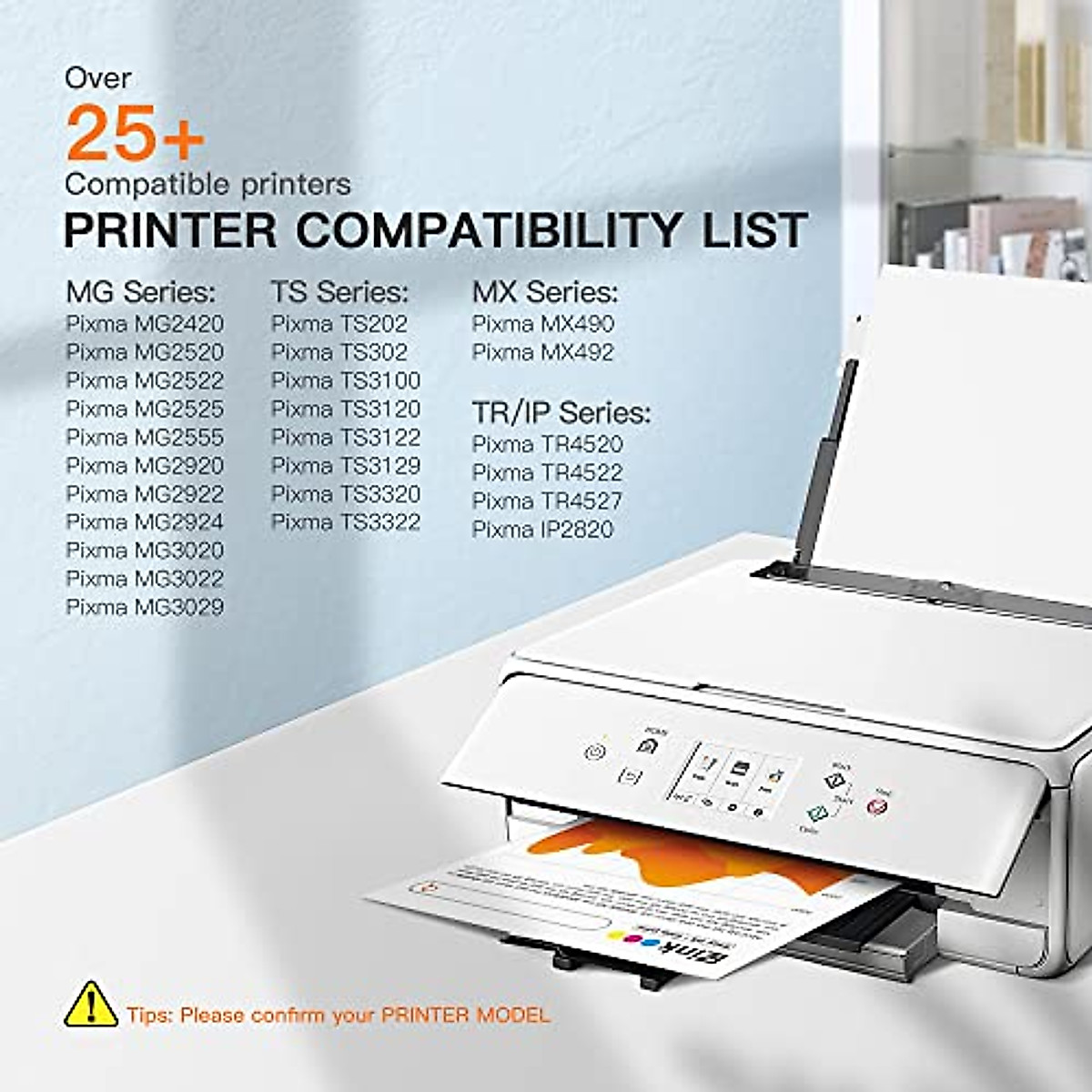 E-Z Ink (TM Ink Cartridge Replacement for Canon PG-245XL CL-246XL PG-243 CL-244 Compatible with Pixma TS3120 MG2520 MX492 TR4520 TS202 MG2525 MG3022 MG2522 MG2922 (1 Black, 1 Tri-Color)