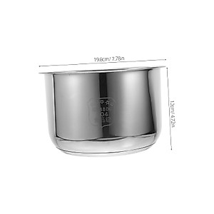 Anneome Rice Cooker Inner Pot Replacement Non Stick Liner for Electric Rice Cooker Cooking Pot for Meal Prep Kitchen Accessory for Cooked Rice