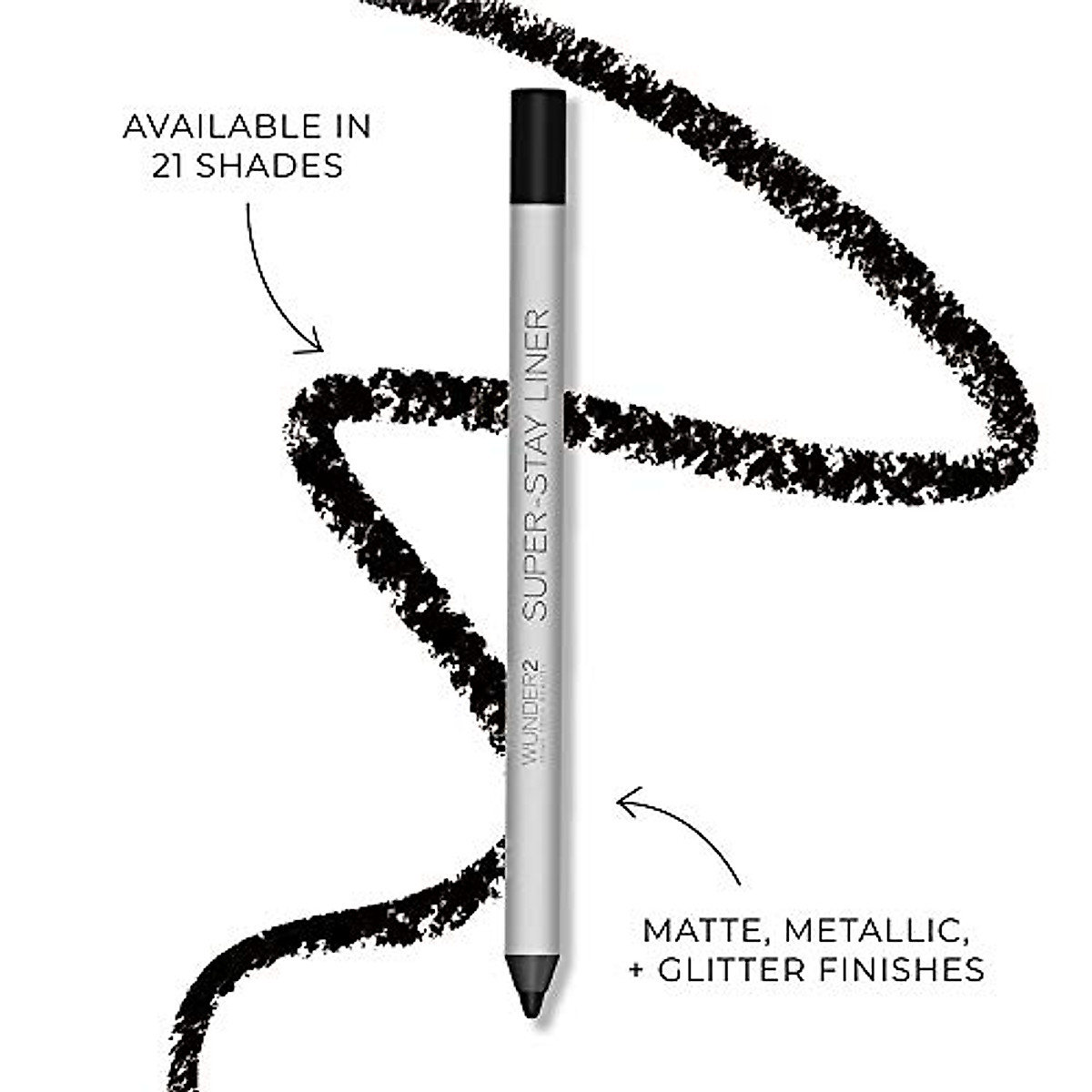 Wunder2 SUPER-STAY LINER Makeup Eyeliner Pencil Long Lasting Waterproof Eye Liner, Color Essential Royal Blue Matte