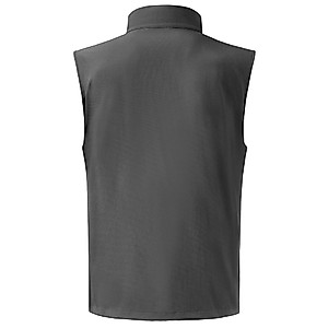 Rodeel Men's Lightweight Golf Vest Windproof Sleeveless Cycling Jacket