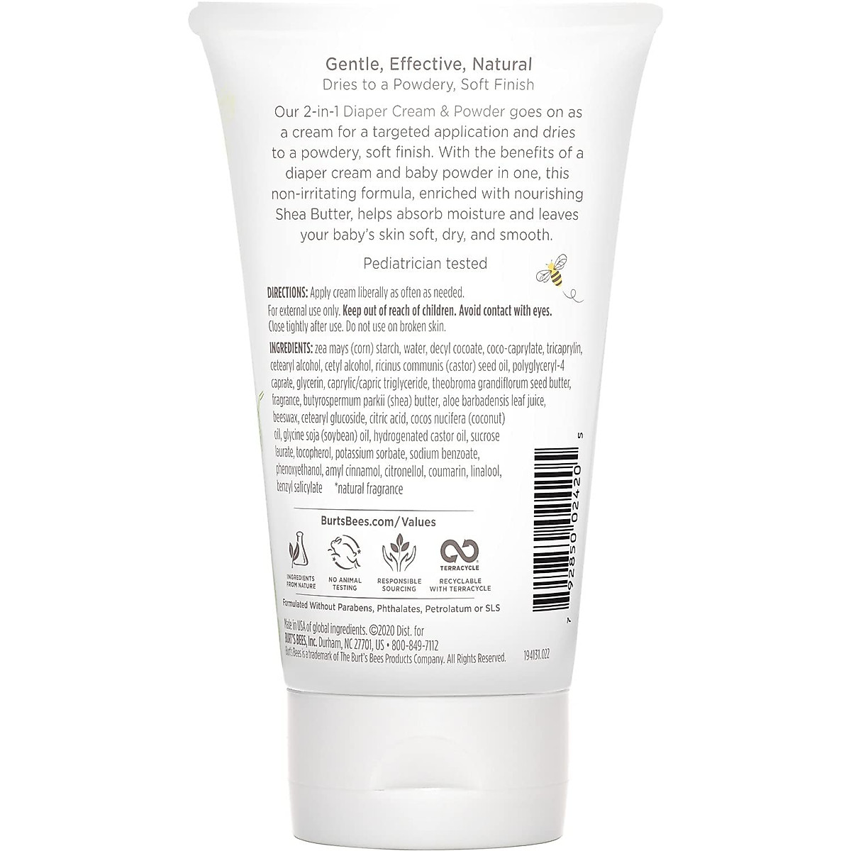 Burt's Bees Baby Daily Cream-To-Powder 4 oz (Pack of 3)