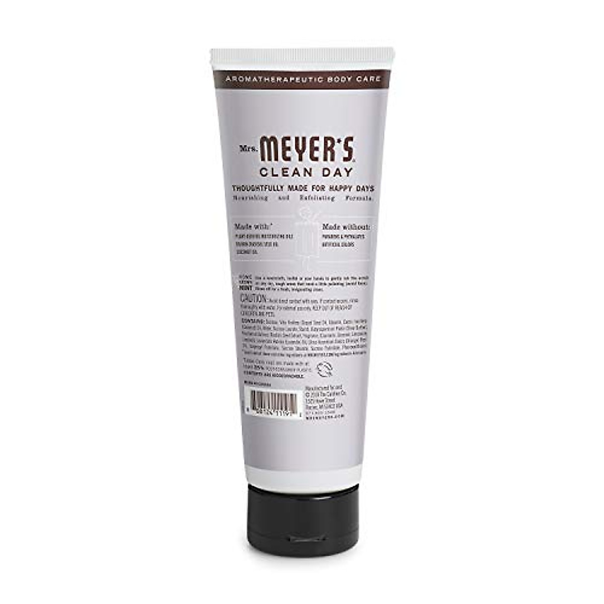 MRS. MEYER'S CLEAN DAY Exfoliating Body Scrub, Sugar Scrub that Leaves Skin Feeling Hydrated & Fresh, Made with Essential Oils, Lavender, 8 oz