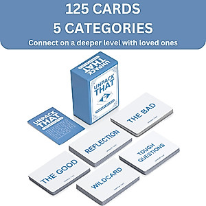 UNPACK THAT Conversation Cards Couples Game - Deep Relationship Questions for Couples, Families & Friends | 125 Cards for Communication & Intimacy Building