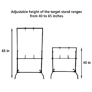 Highwild Archery Target Stand for Bag Targets Block Cube Foam - Larger Range - Multi-Function - Flexible - Durable