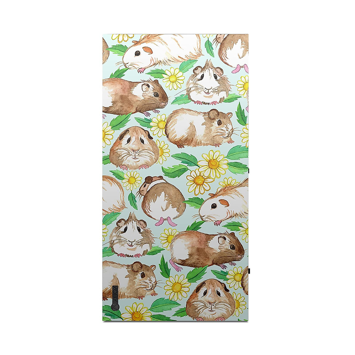 Head Case Designs Officially Licensed Micklyn Le Feuvre Guinea Pigs And Daisies In Watercolour On Mint Art Mix Vinyl Gaming Skin Decal Compatible With Xbox Series X Console and Controller Bundle