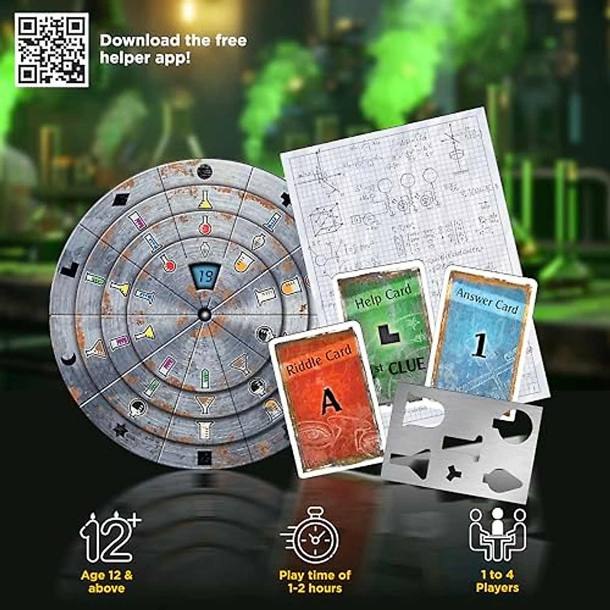 Exit: The Secret Lab | Exit: The Game - A Kosmos Game | Kennerspiel Des Jahres Winner | Family-Friendly, Card-Based at-Home Escape Room Experience for 1 to 4 Players, Ages 12+