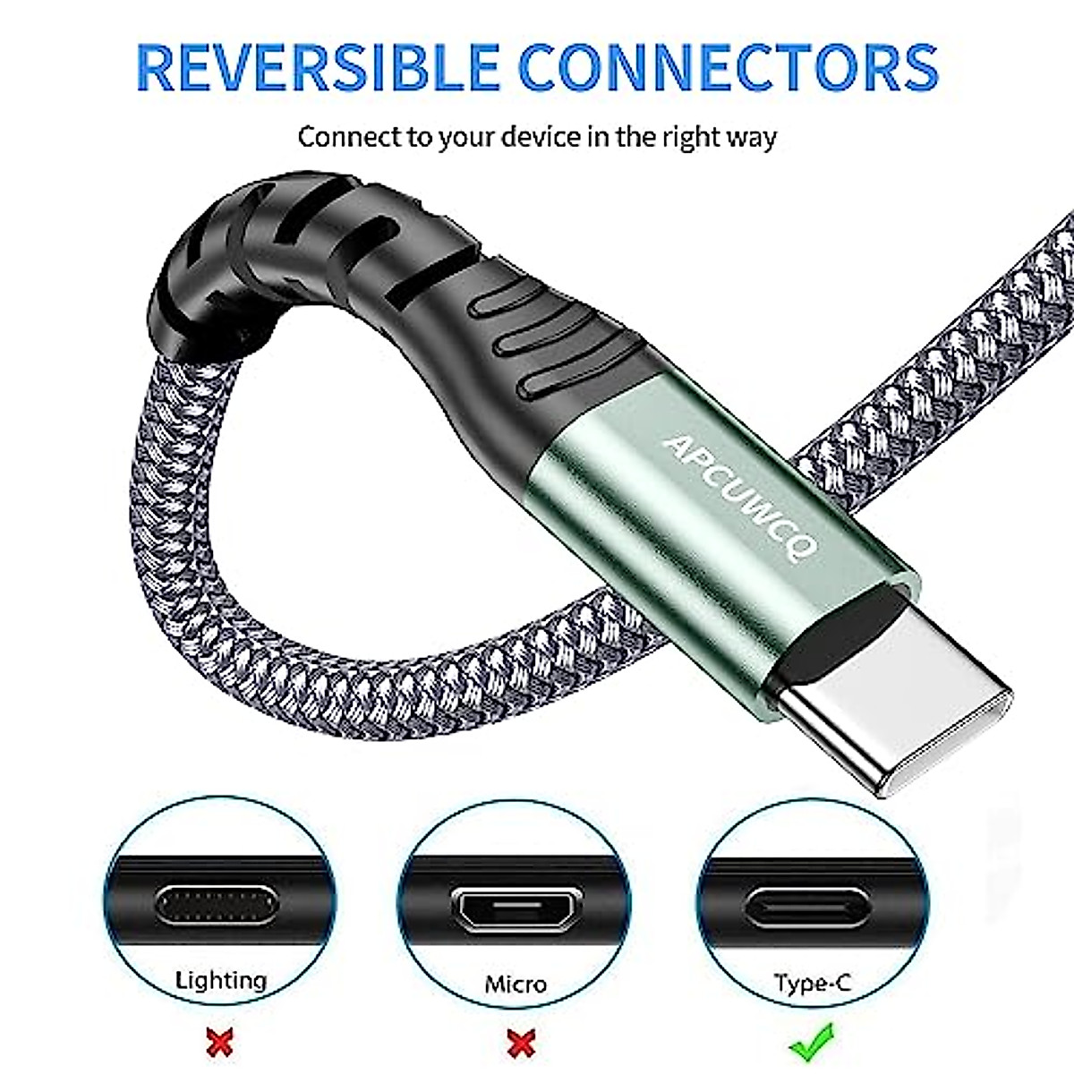 APCUWCQ Extra Long USB C Charger Cable 16.5ft/5M,PS5 Controller Cable,USB C Cable Braided for Samsung Galaxy S10/S9/S8 Plus,Note 10 9 8,PS5,LG V30 V20 G6 G5,Moto PS5 Controller,Box Series etc