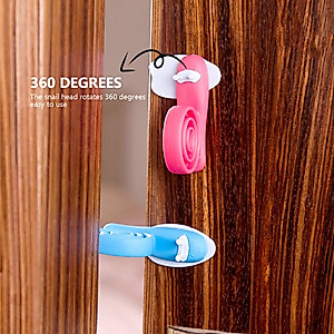 IMIKEYA 10 Pc Door Stoppers, Rubber Door Stopper Kids Door Safety Finger Trap Stoppers Protector Guard Pads in Kids Bedroom Door Edge Safety Bumpers