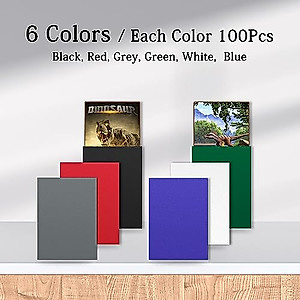 600PCS Card Sleeves for Collectable Gaming Cards, Matte Card Protectors Sleeves for Baseball Cards, Game Cards and Trading Cards (6 Colors)