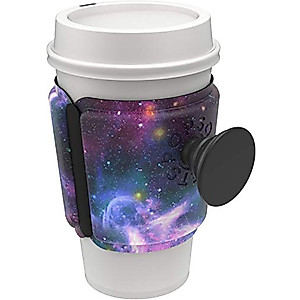 PopSockets PopThirst Cup Sleeve, Drink Holder, Koozie - Blue Nebula