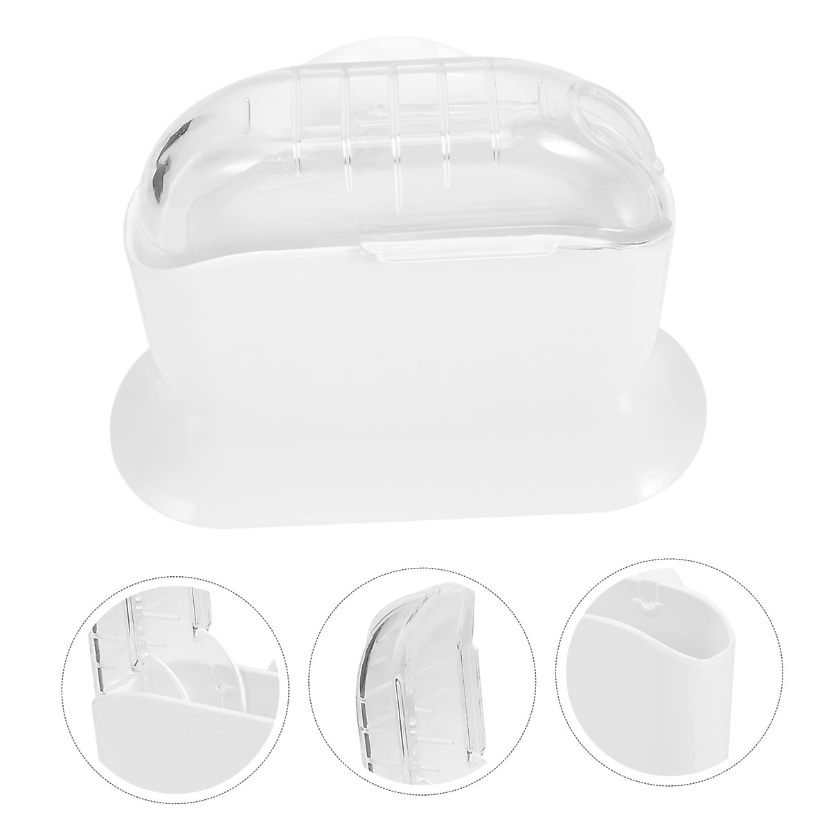 DOITOOL Rice Spoon Storage Rack Plastic Organizer Box Plastic Cutlery Organizer Rice Scoop Rack Rice Paddle Stand Rice Spatula Case Utensils Storage Rack Spoon Holder Rice Spoon Rack Ladle